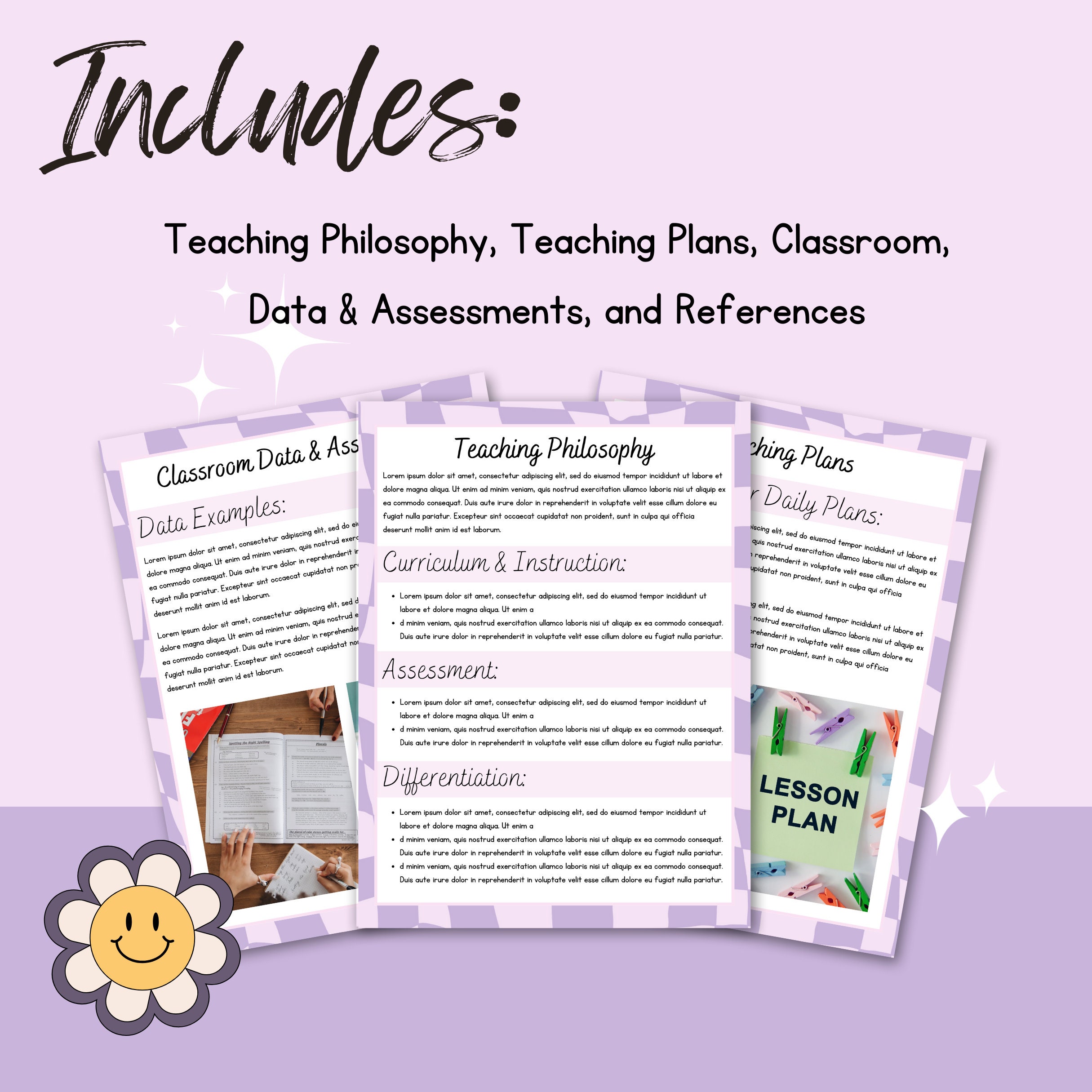 Retro Teacher Portfolio, Teacher Portfolio, Teacher Portfolio Template ...