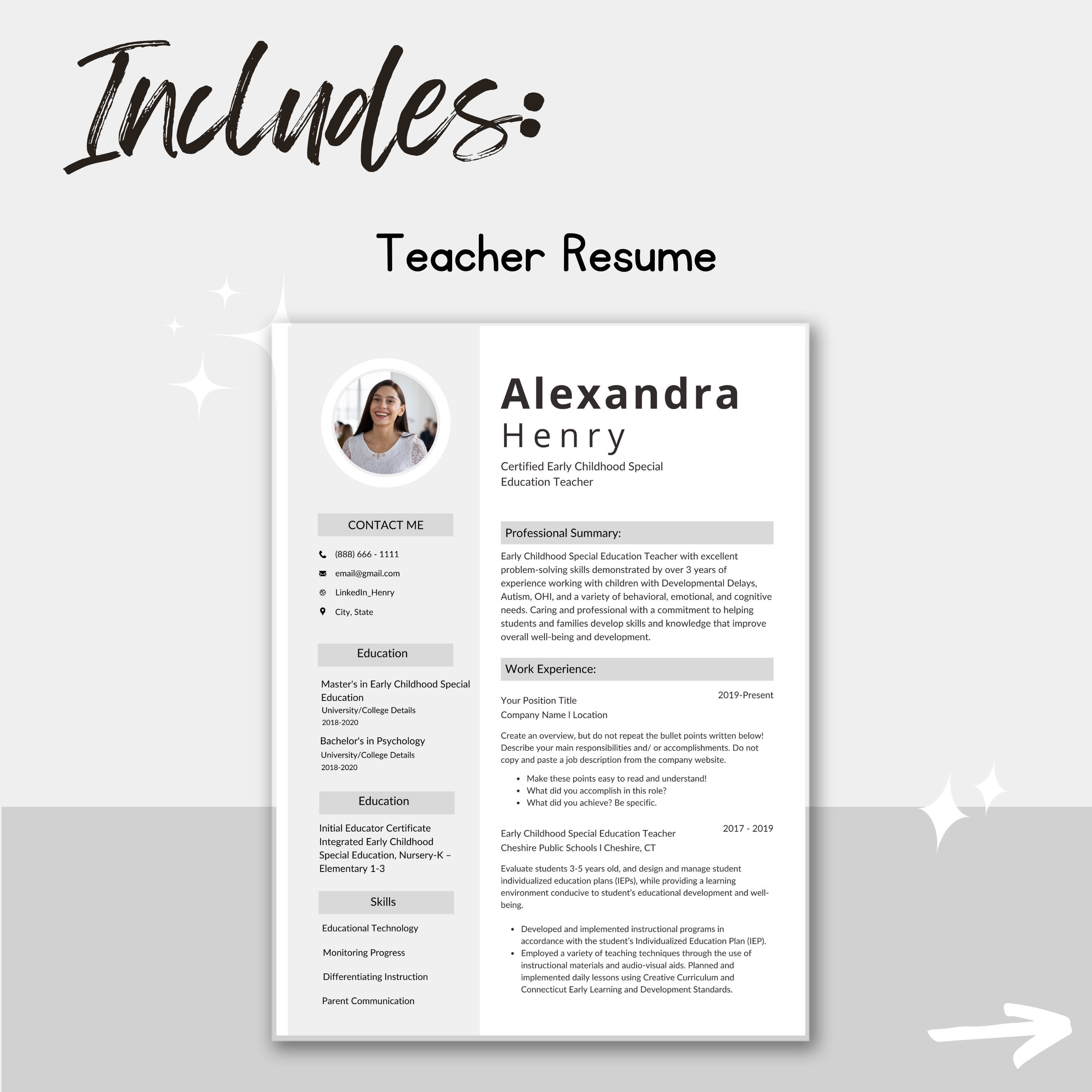 Neutral Teacher Portfolio, Teacher Portfolio Template, Educational ...