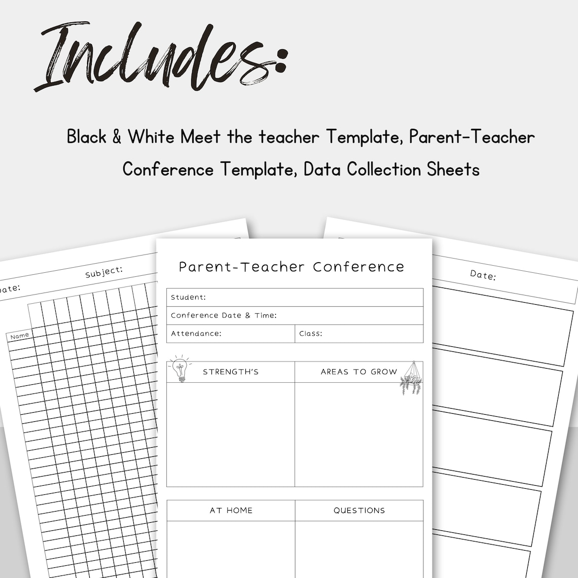 Neutral Teacher Portfolio, Teacher Portfolio Template, Educational ...