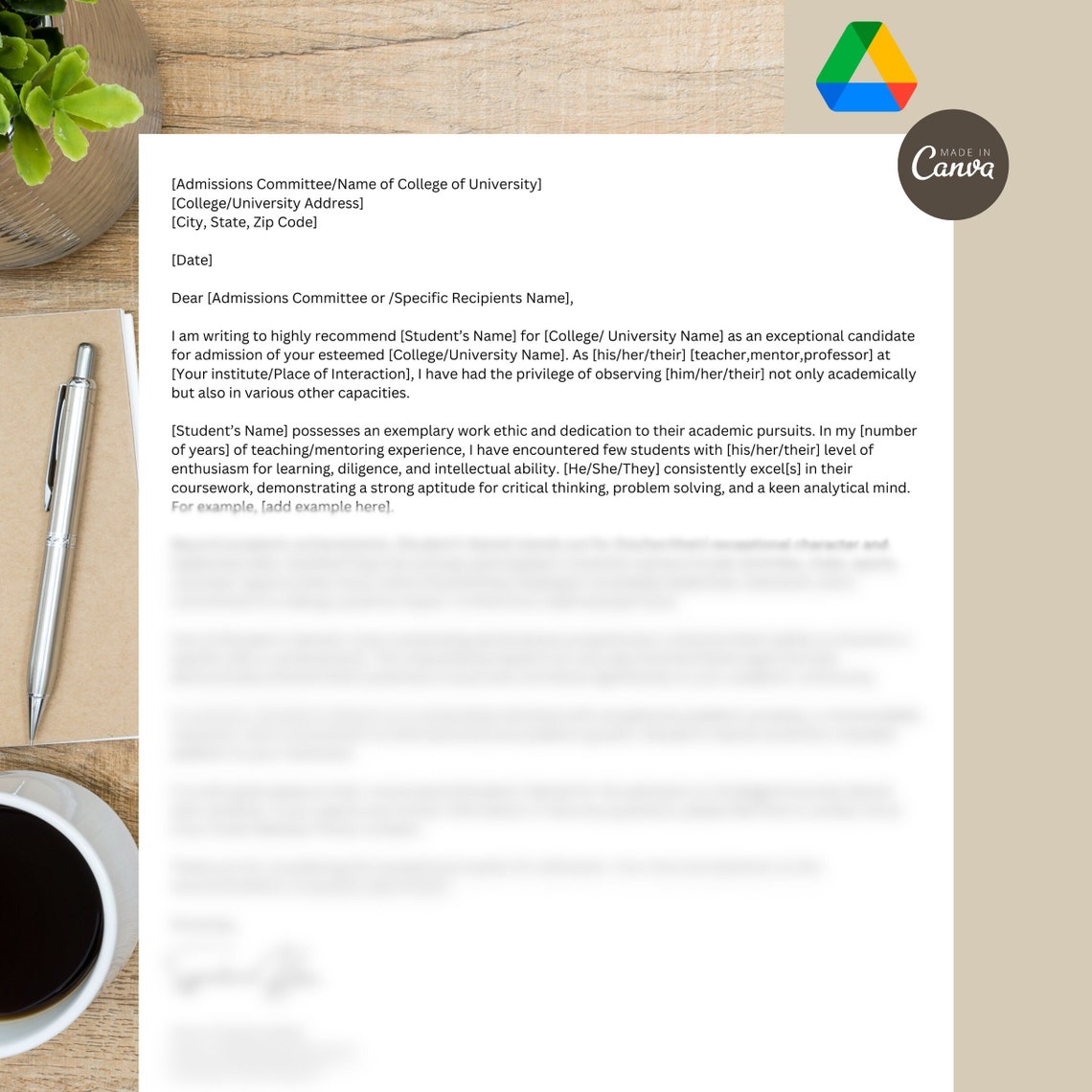 College Applicant Recommendation Letter, Recommendation Letter, Letter ...