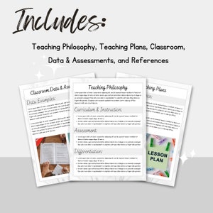 Neutral Teacher Portfolio, Teacher Portfolio Template, Educational ...