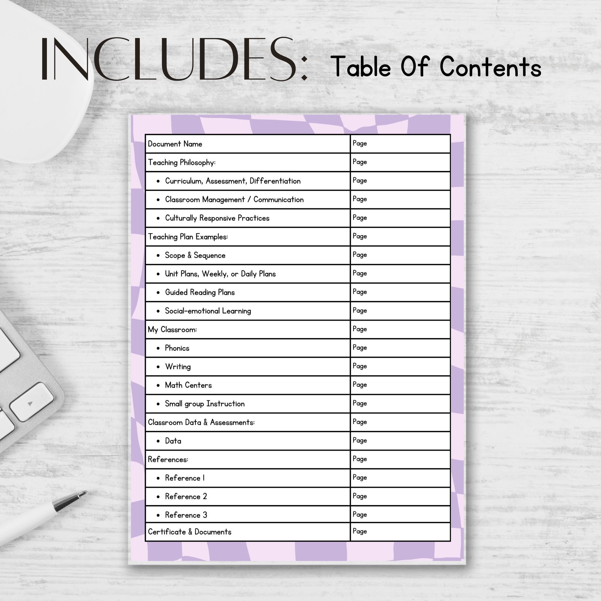 Vintage-inspired Teacher Portfolio Template: Educational Resume ...