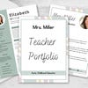 Editable Teaching Portfolio Template - Etsy