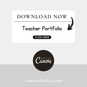 Neutral Teacher Portfolio, Teacher Portfolio Template, Educational ...