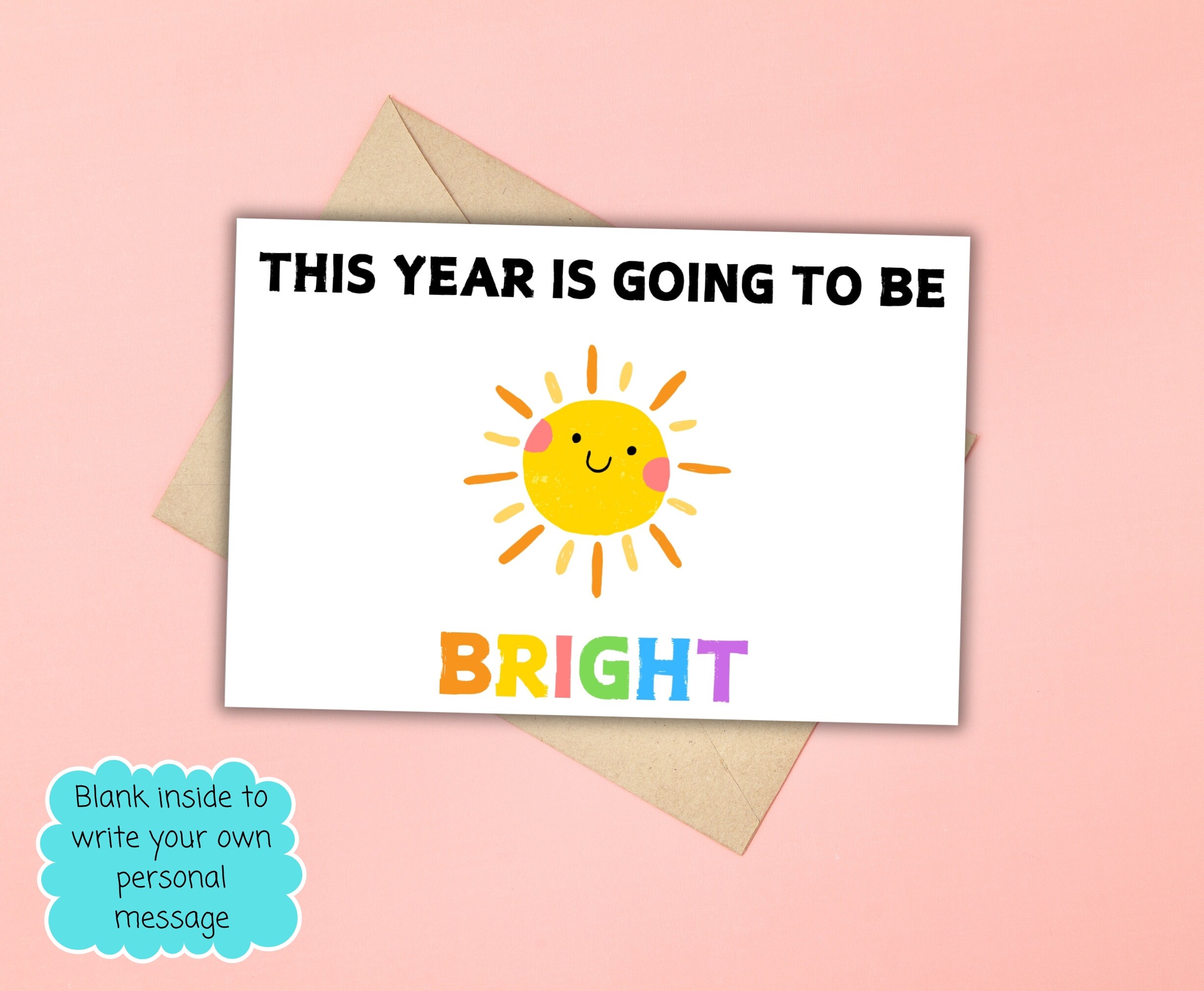 Bright School Year Printable Greeting Card, First Day of School Card ...
