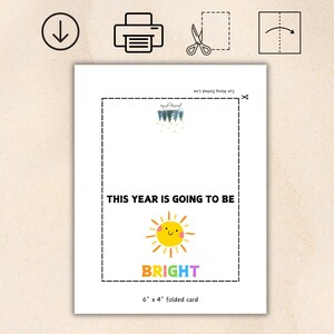 Bright School Year Printable Greeting Card, First Day of School Card ...