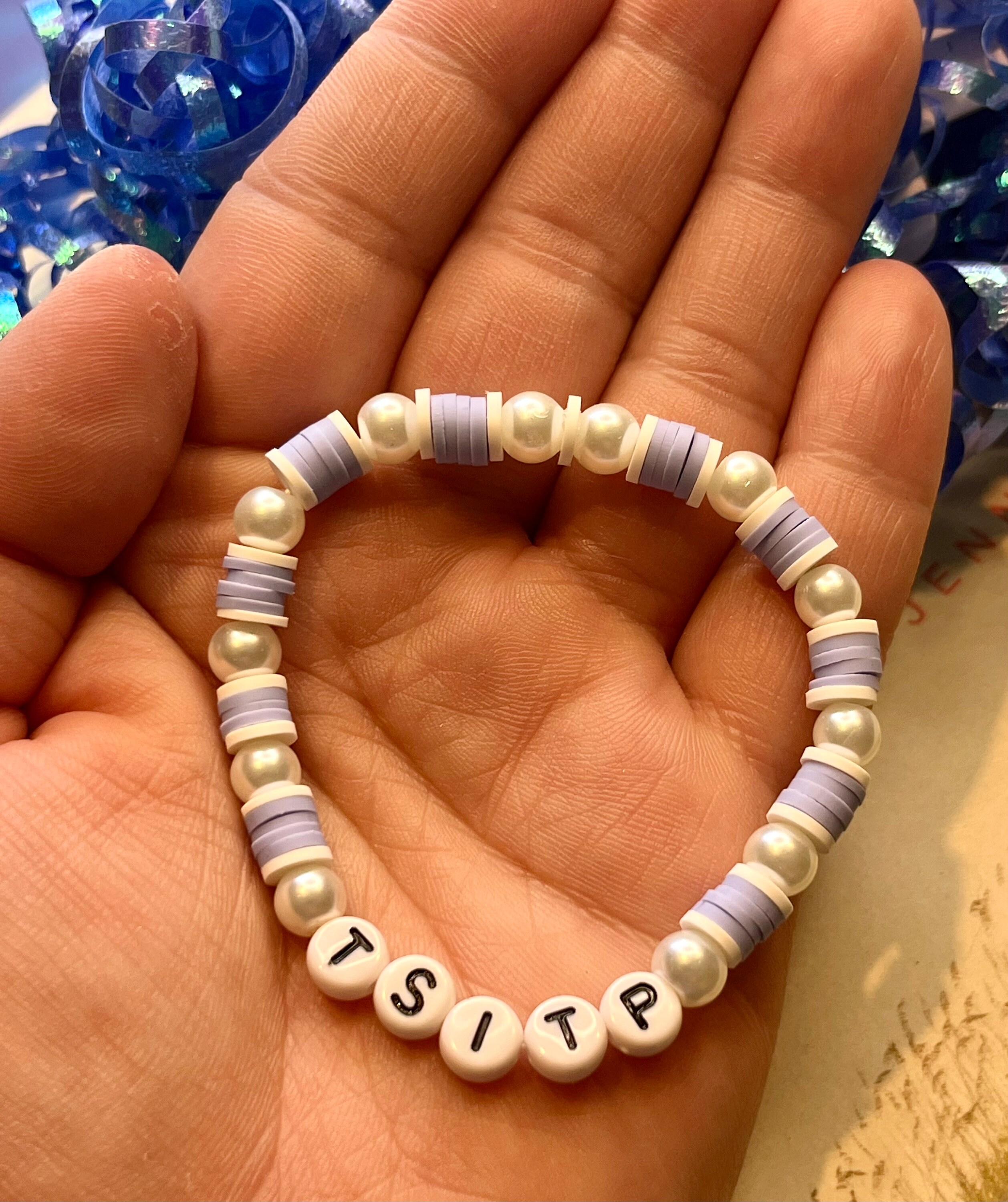 The Summer I Turned Pretty Preppy Sky Blue Clay Bead and Pearl - Etsy