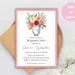 Printable Floral Retirement Party Invitation Template, Watercolor ...
