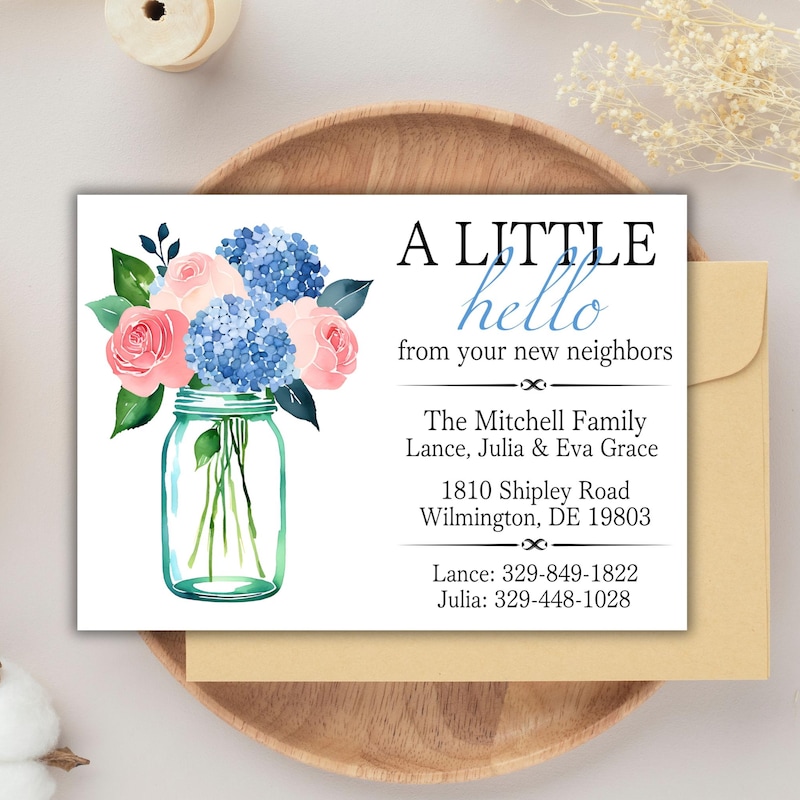 Welcome Neighbour Card - Etsy UK