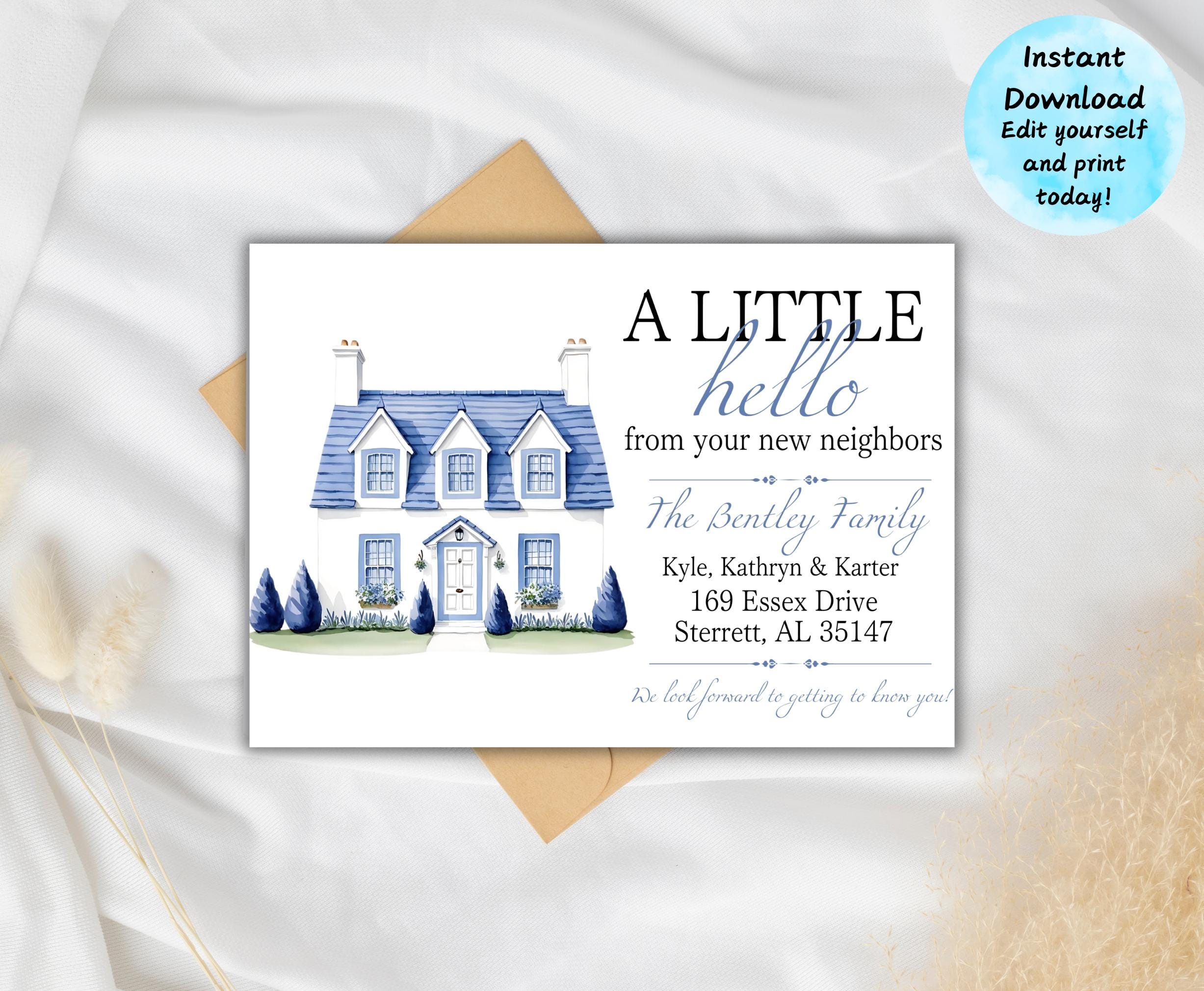 Little Hello From Your New Neighbor Card, Grandmillenial, French ...
