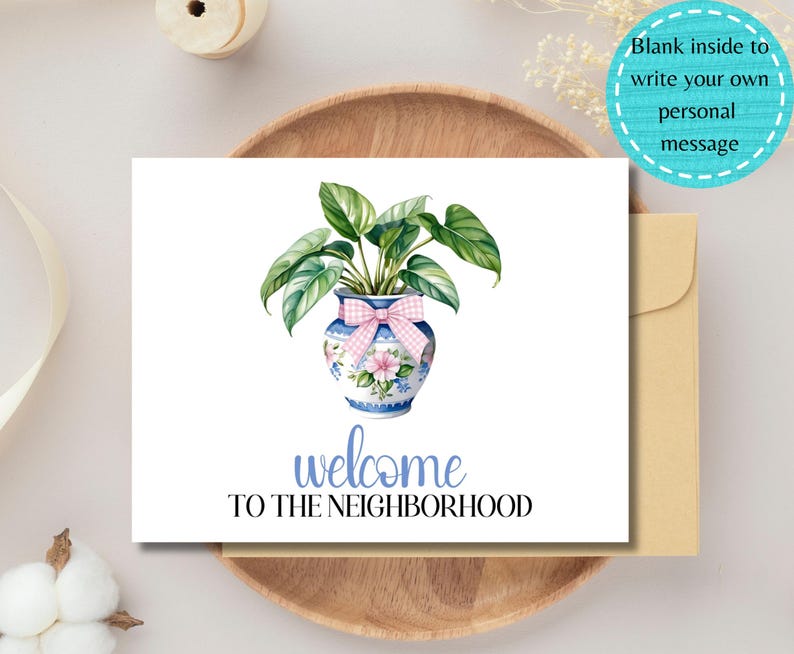 Grandmillenial Welcome to the Neighborhood Printable Greeting Card ...