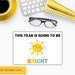 Bright School Year Printable Greeting Card, First Day of School Card ...
