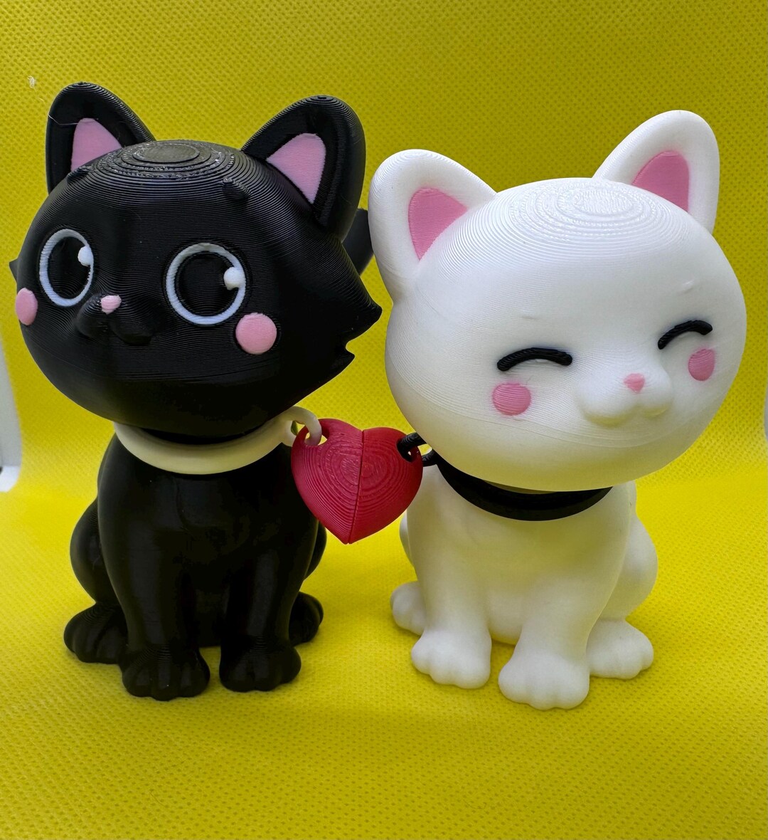 A Purrfect Pair Two Cats One Meowgical Love Story Magnetic Heart ...