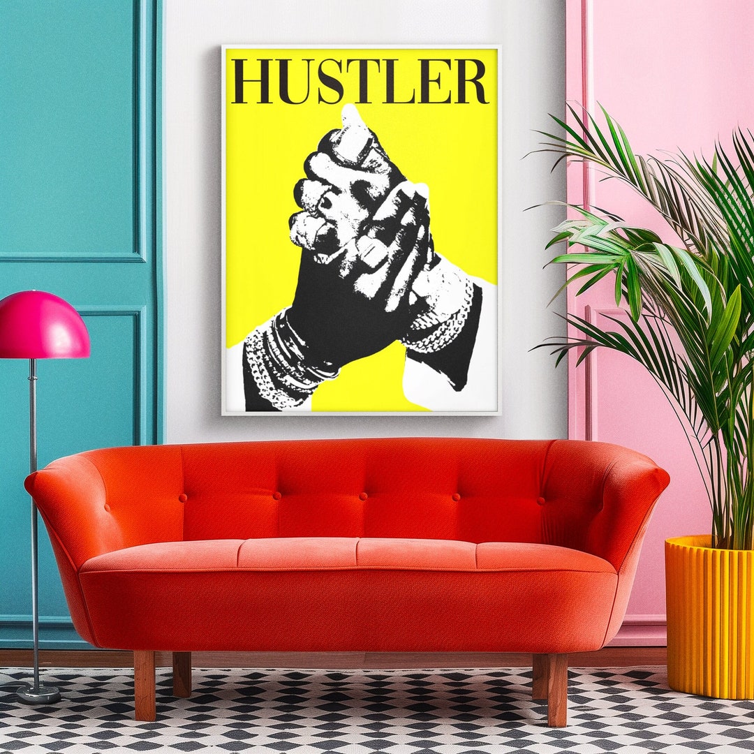 HUSTLER Wall Art Print Printable Wall Art High Quality Printable Arts ...
