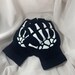 Fingerless Skeleton Gloves Halloween Essential Party Lightweight High ...