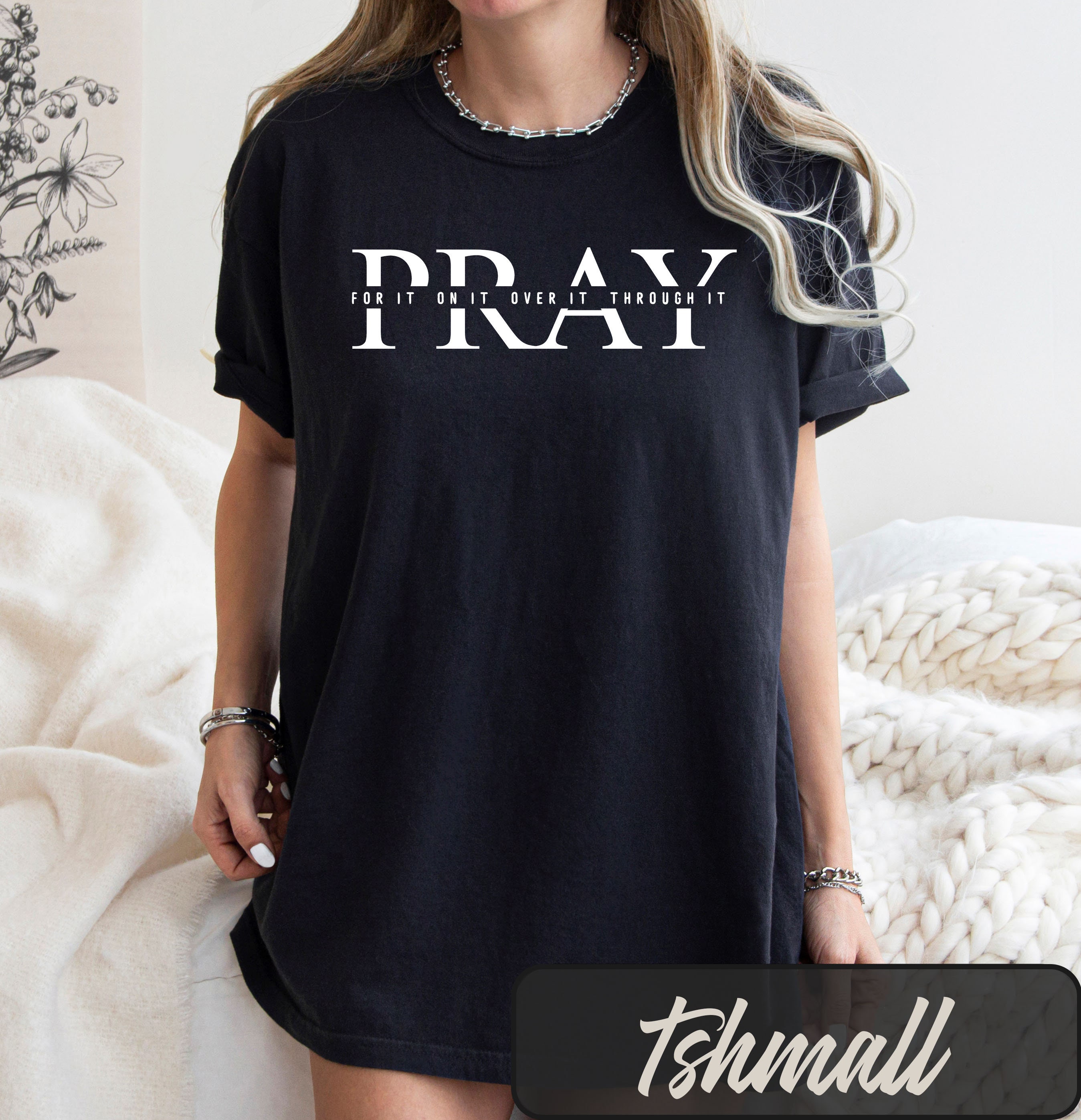 Comfort Colors Pray on It Christian Shirt - Faith Tee - Etsy