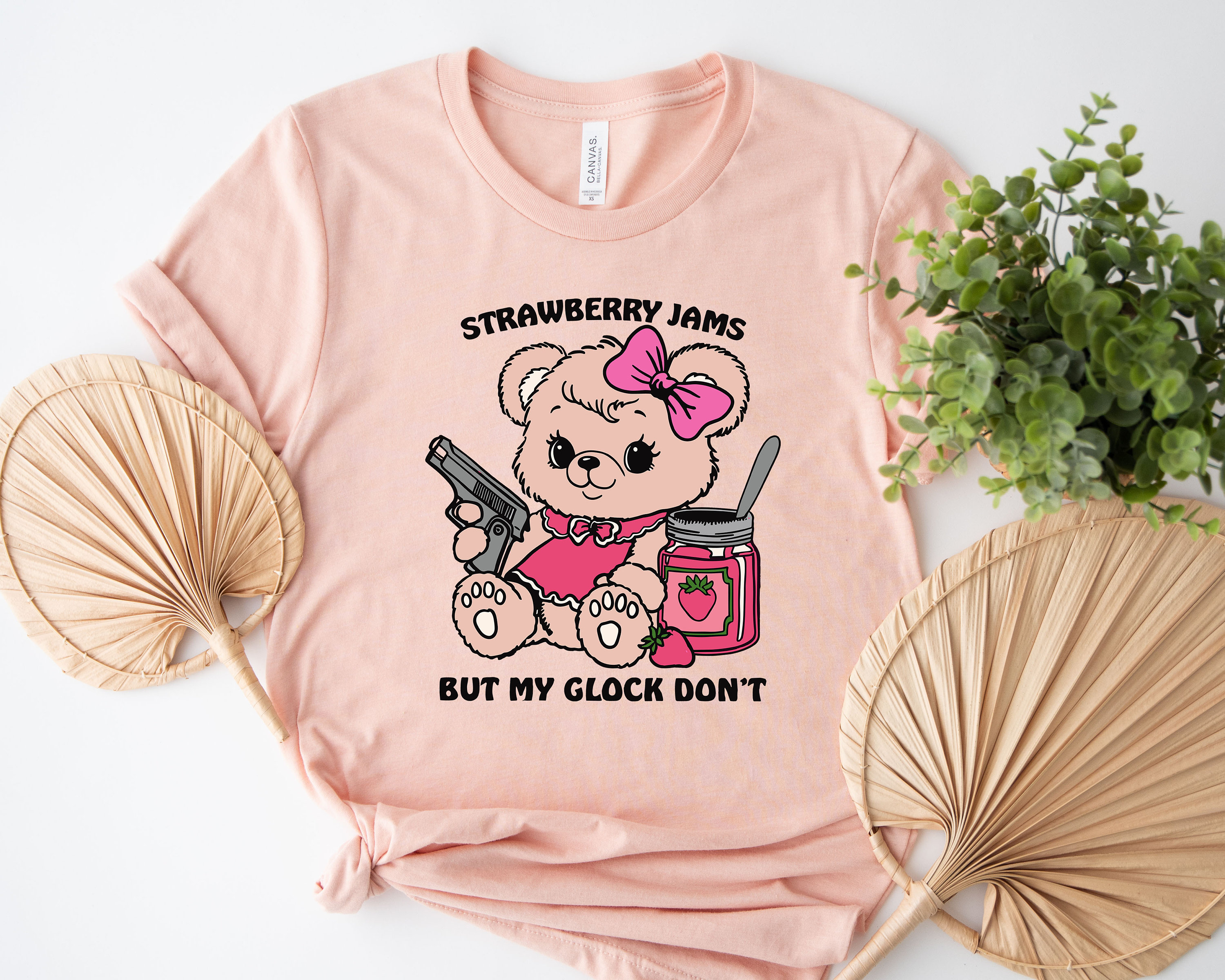 Strawberry Jams but My Glock Don't T-shirt, Funny Meme Shirt, Adult ...