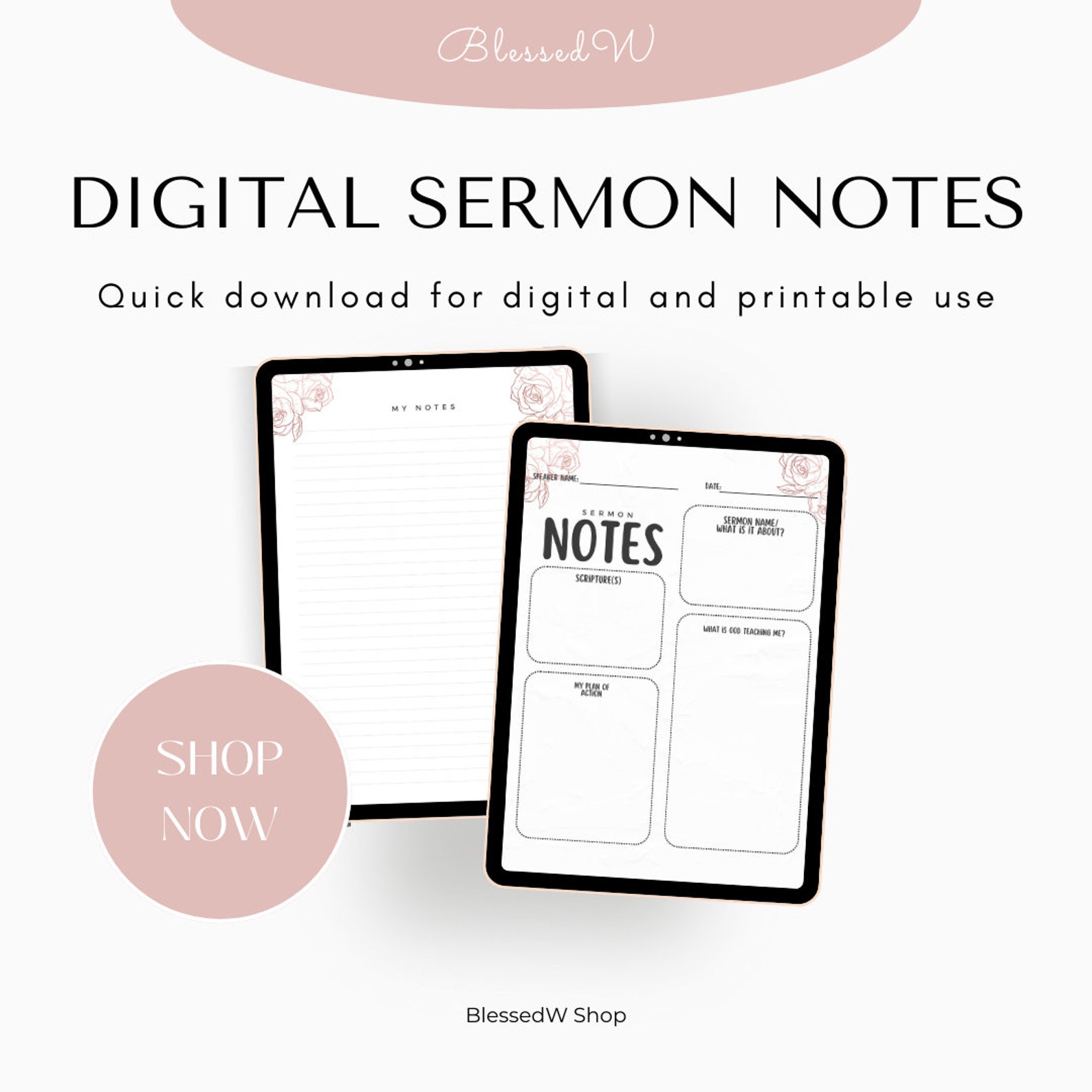 Digital Sermon Notes Downloadable Sermon Notes Digital Sermon Notes ...