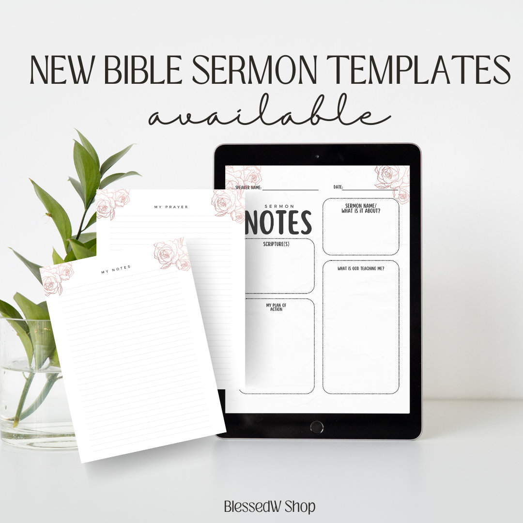 Digital Sermon Notes Downloadable Sermon Notes Digital Sermon Notes ...