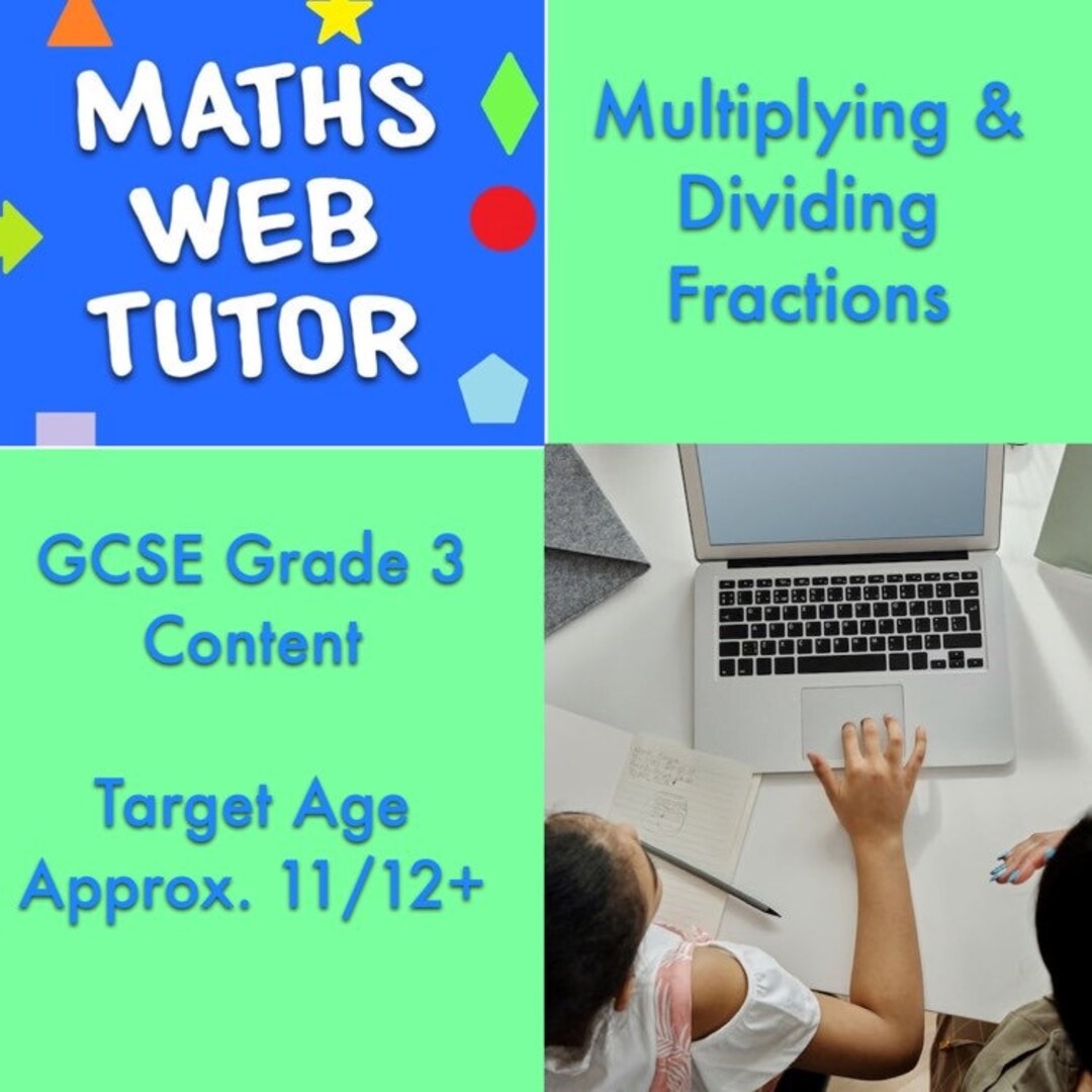 Multiplying and Dividing Fractions, GCSE Maths Grade 3, Lessons ...