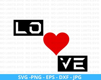 Love SVG - Etsy