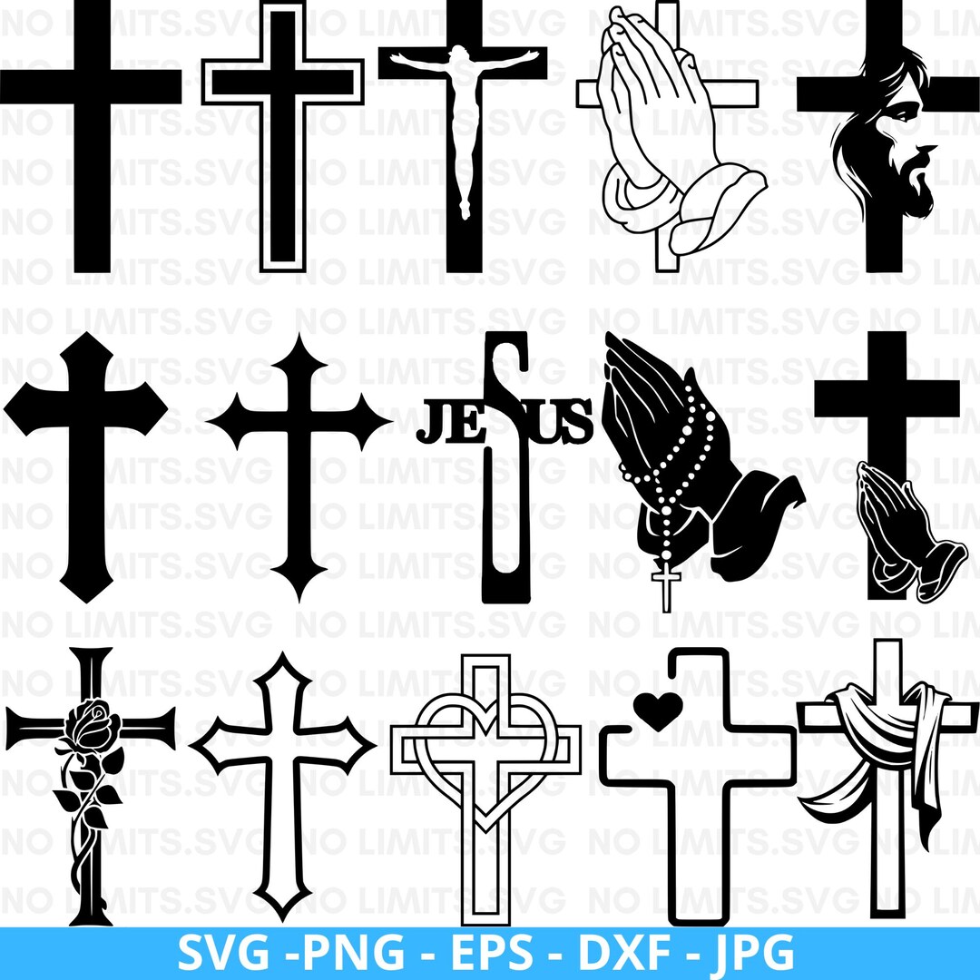 Christian Cross SVG Files | Digital Files | Christian Cross Vectors ...