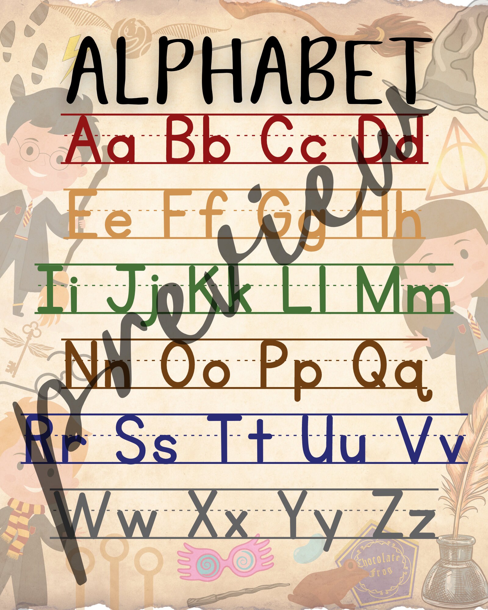 Wizarding World Classroom Digital Download Class Posters Wall Art Play ...