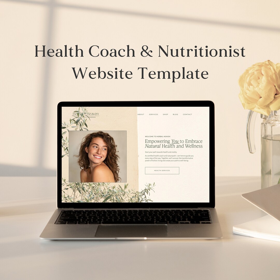 Squarespace Website Template: Health Coach, Nutritionist, Naturopath (7 ...