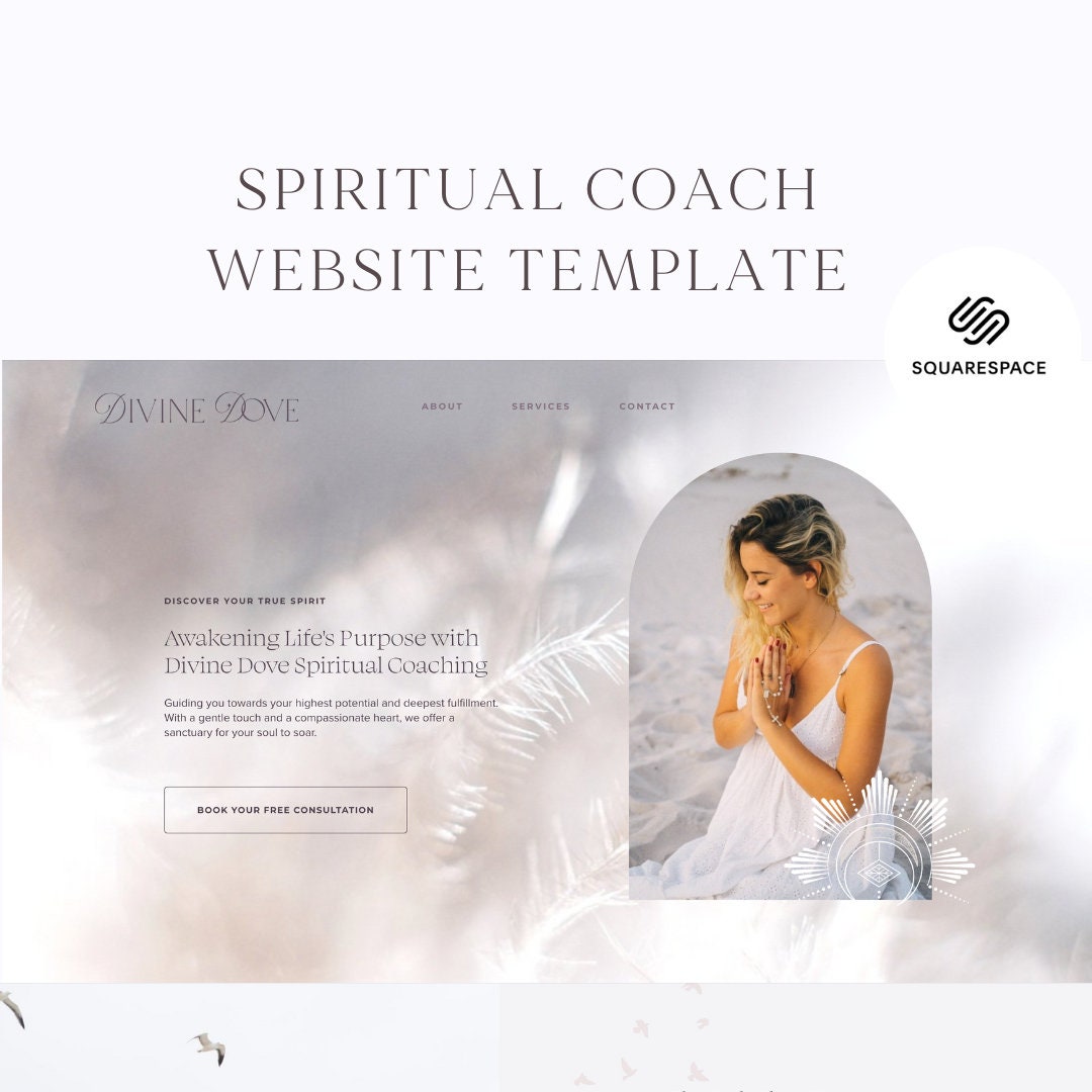 Spiritual Coach Website Template for Spirituals - Human Design, Tarot ...