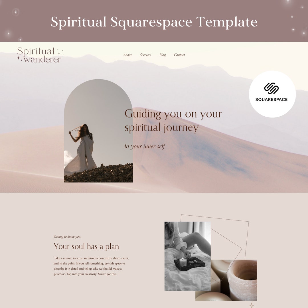 Spiritual Life Coach Squarespace 7.1 Website Template - Etsy
