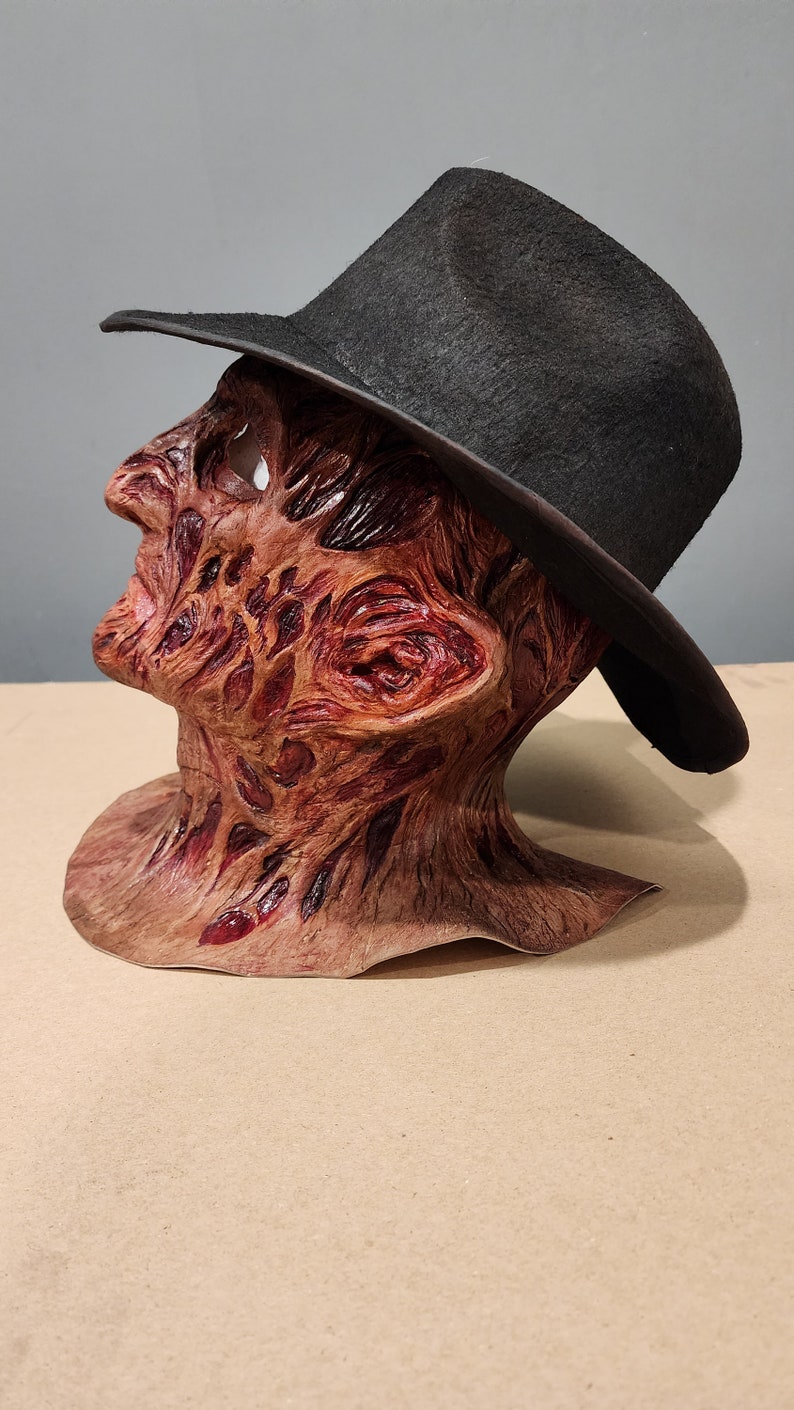 Freddy Krueger Mask With Fedora OVERHAULED - Etsy