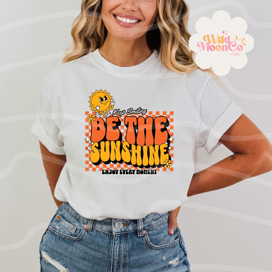 Keep Smiling Be the Sunshine PNG SVG Digital Download File, Groovy Png ...