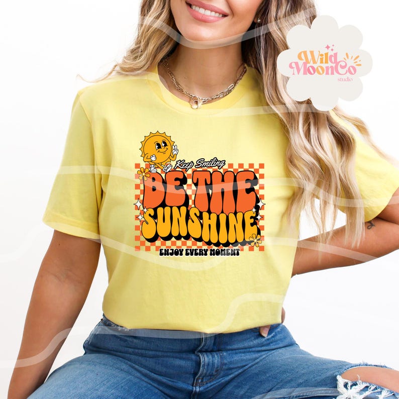 Keep Smiling Be the Sunshine PNG SVG Digital Download File, Groovy Png ...