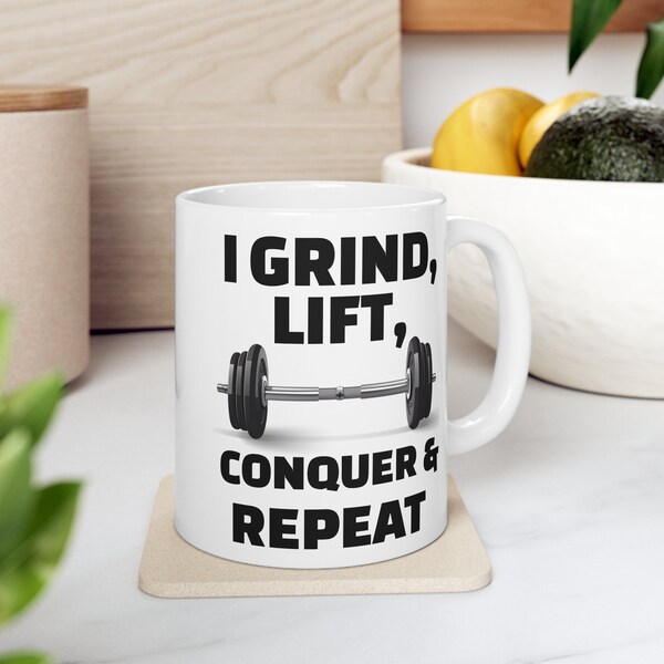 Weightlifting Mug - Etsy