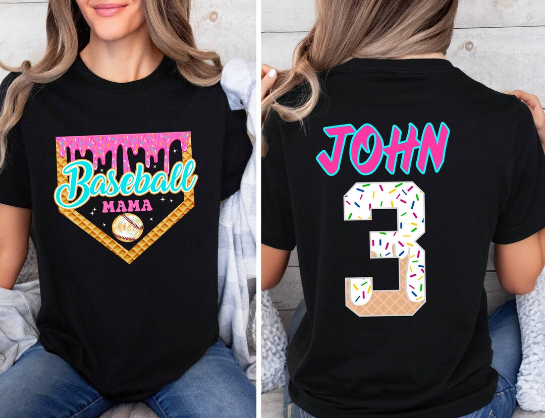 Personalized Baseball Drip Mama Shirt, Custom Baseball Jersey, Team Mom ...