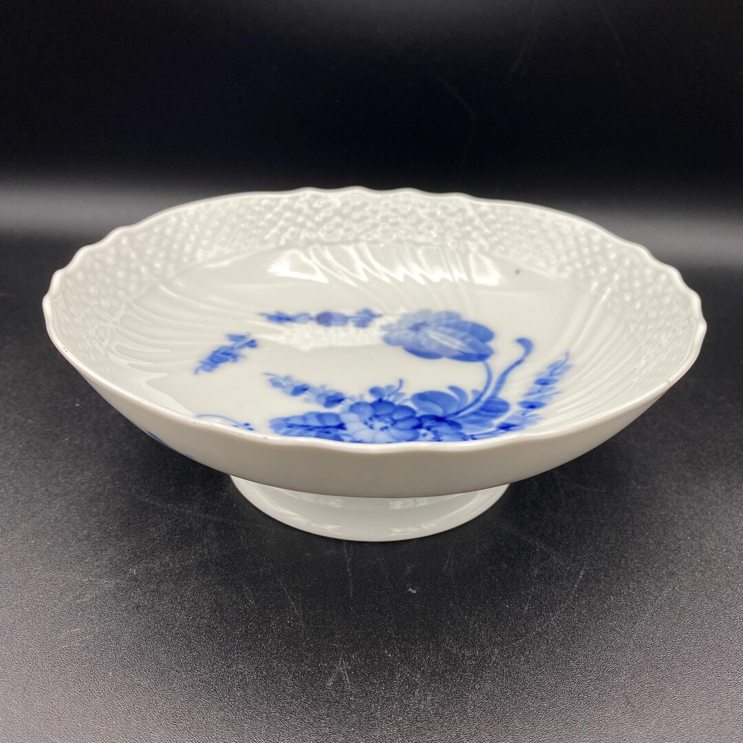 Royal Copenhagen Blue Flowers Bowl 10/1532; Low Footed Cake Bowl ...