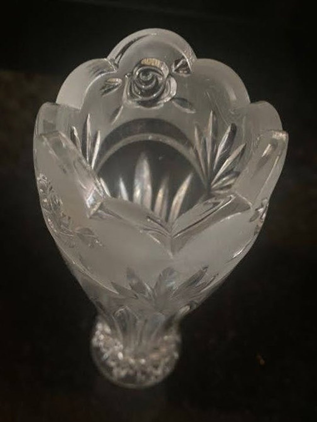 Oneida Vase Crystal Southern Garden Flower 7-inch - Etsy