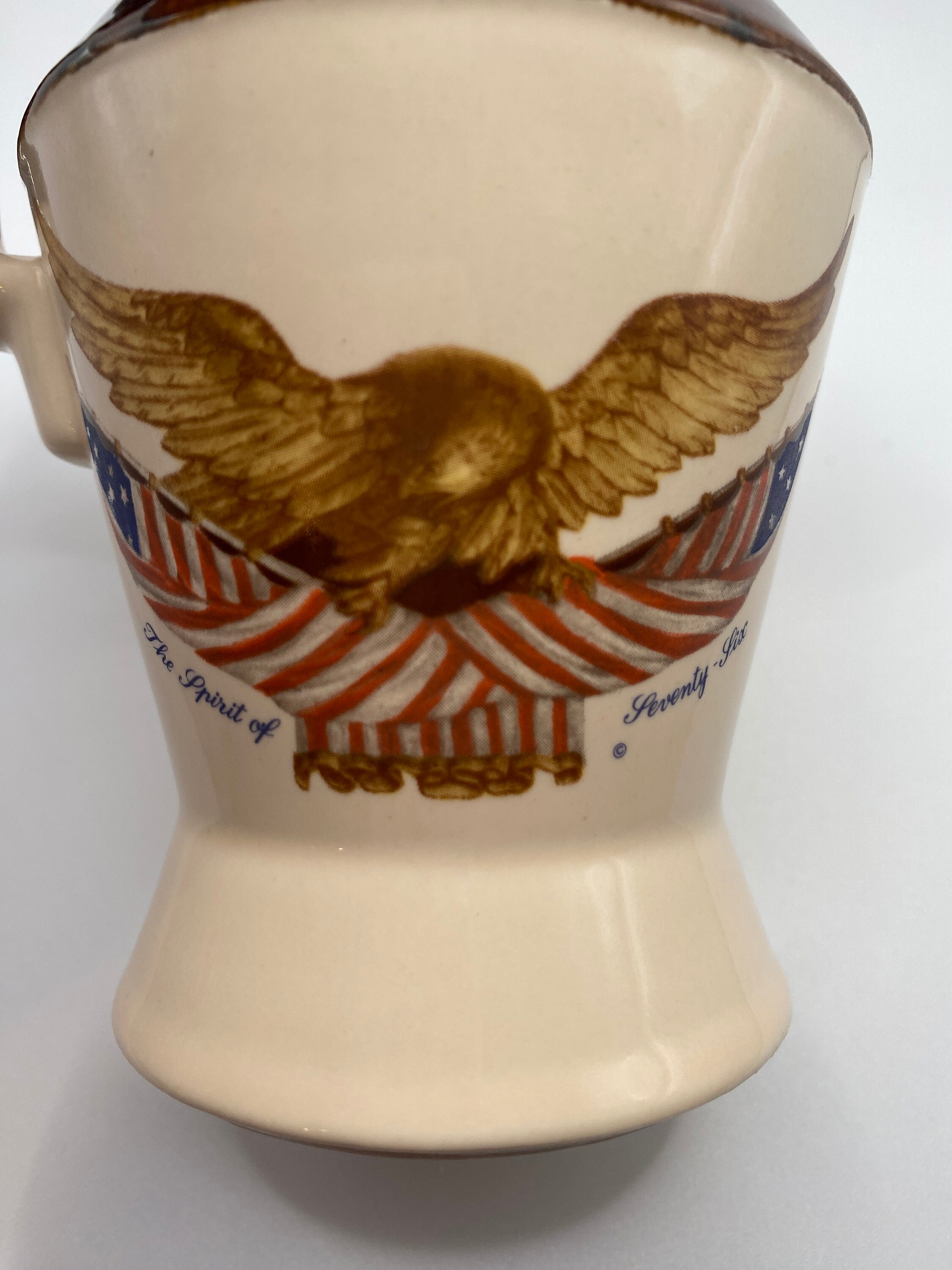 Mccoy Pottery the Spirit of Seventy Six Small Pitcher 5.5 - Etsy