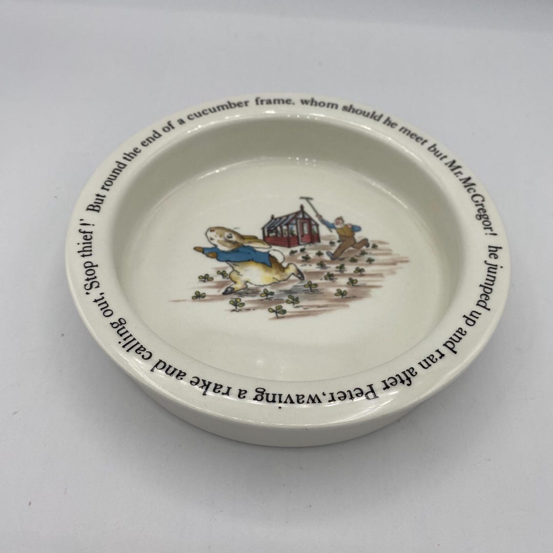 Wedgwood Peter Rabbit Bowl; Beatrix Potter Porcelain Porridge Bowl ...