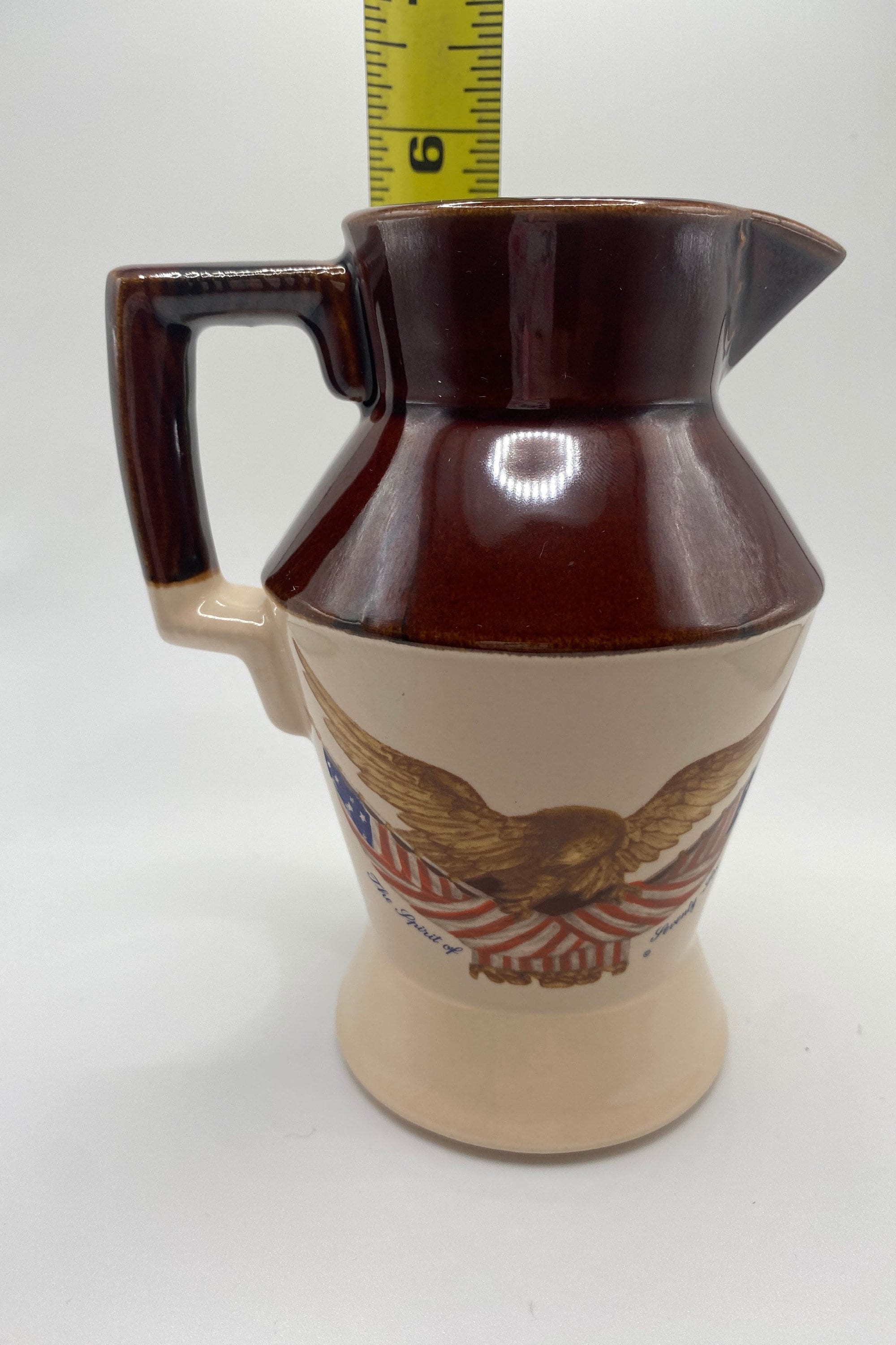 Mccoy Pottery the Spirit of Seventy Six Small Pitcher 5.5 - Etsy