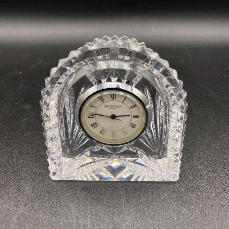 Waterford Crystal Dome Clock Quartz Desktop Clock Bookshelf Clock ...