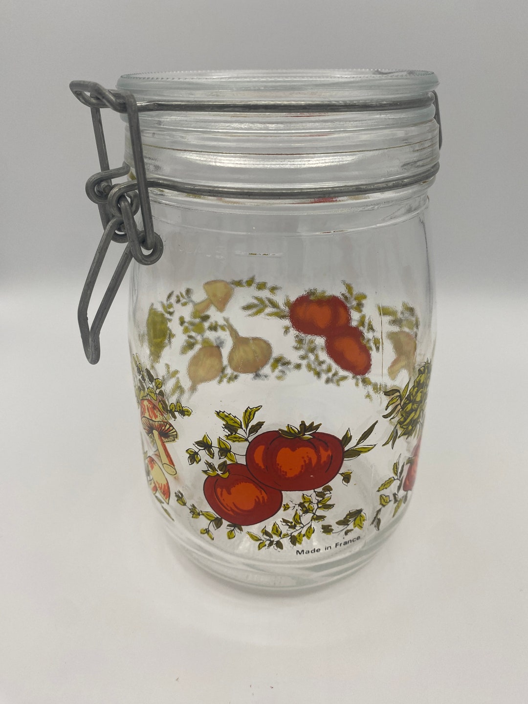 ARC Glass Canister Jar France Niveau De Remplissage 1 Liter Without ...
