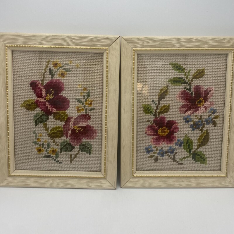 Floral Needlepoint - Etsy