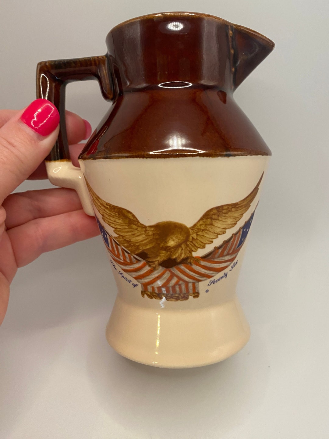 Mccoy Pottery the Spirit of Seventy Six Small Pitcher 5.5” - Etsy