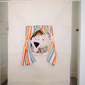 Puppet Doorway Theater Childrens Doorway Theater Pretend Play Curtain ...