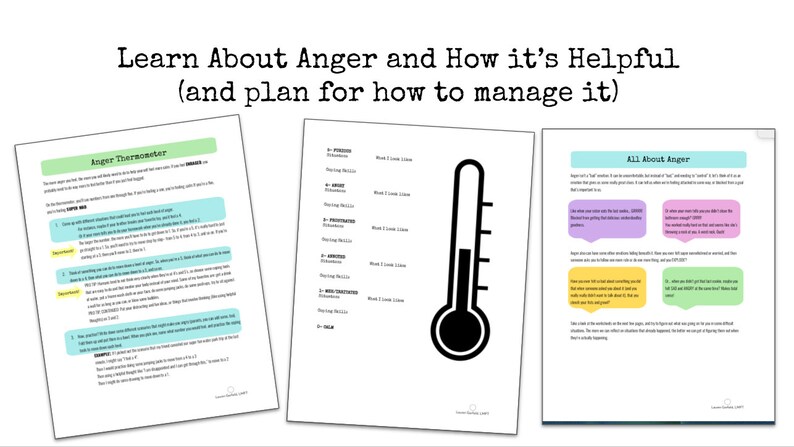 Emotion Regulation Handouts and Worksheets for Kids and Pre-teens - Etsy