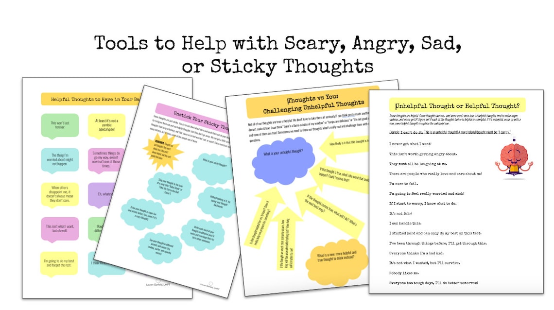 Emotion Regulation Handouts and Worksheets for Kids and Pre-teens - Etsy