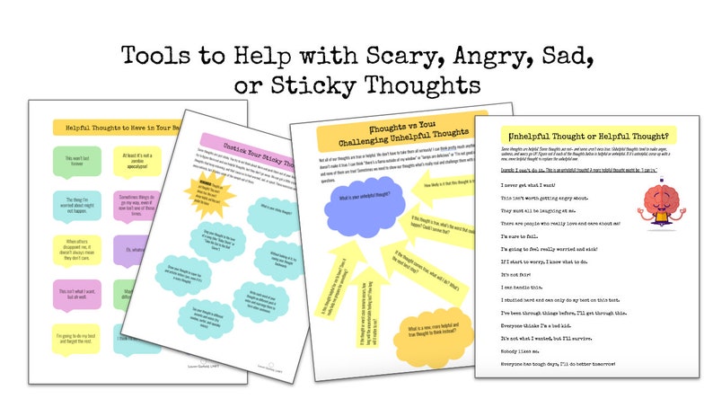 Emotion Regulation Handouts and Worksheets for Kids and Pre-teens - Etsy