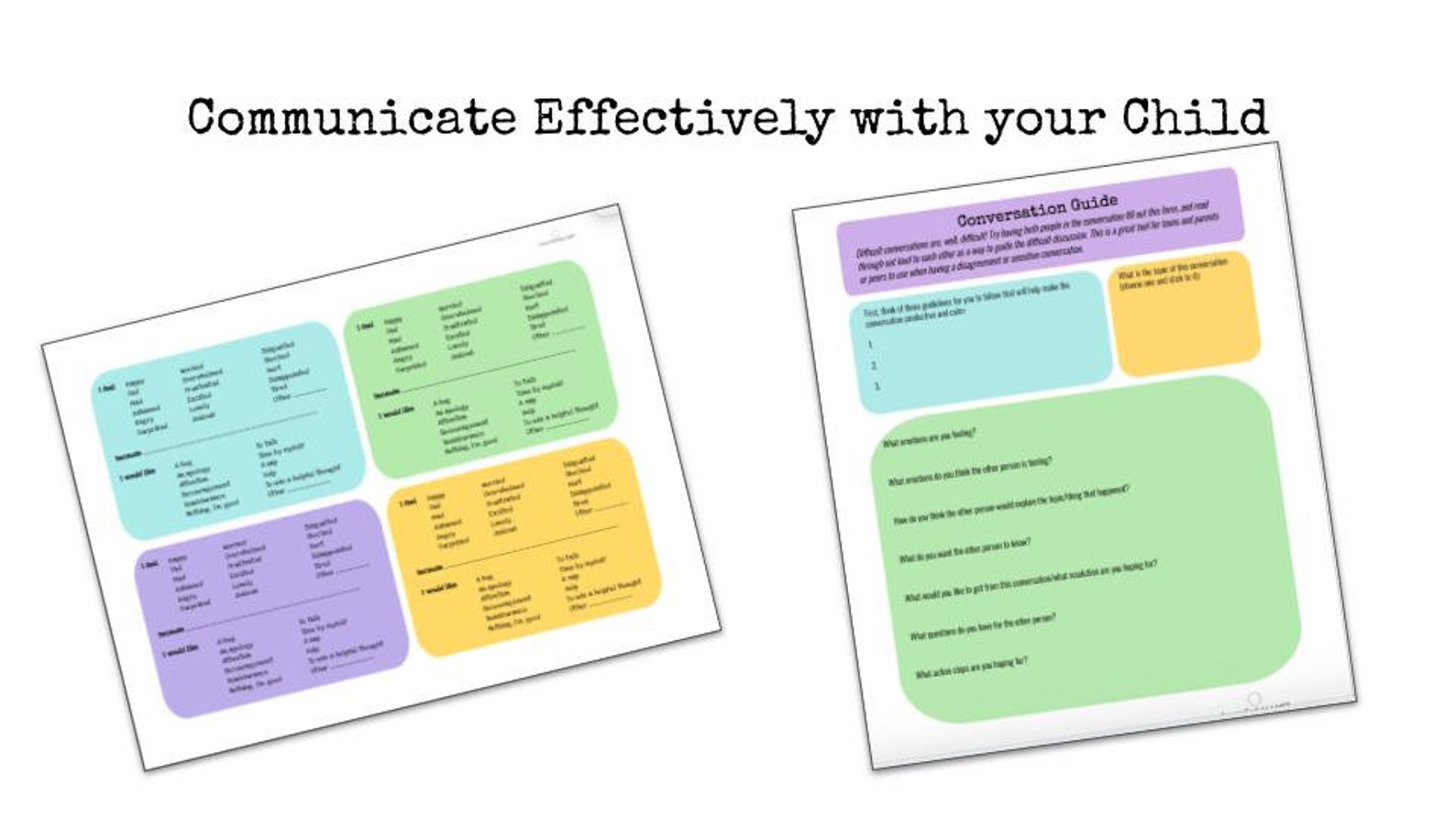 Emotion Regulation Handouts and Worksheets for Kids and Pre-teens - Etsy