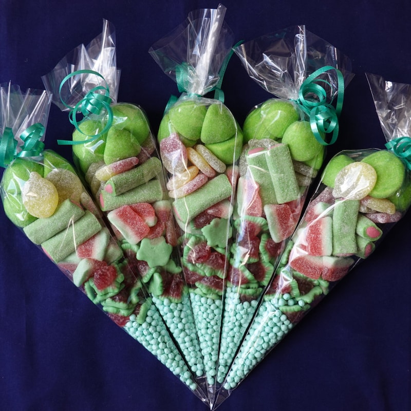Green Sweets Cones - Etsy UK